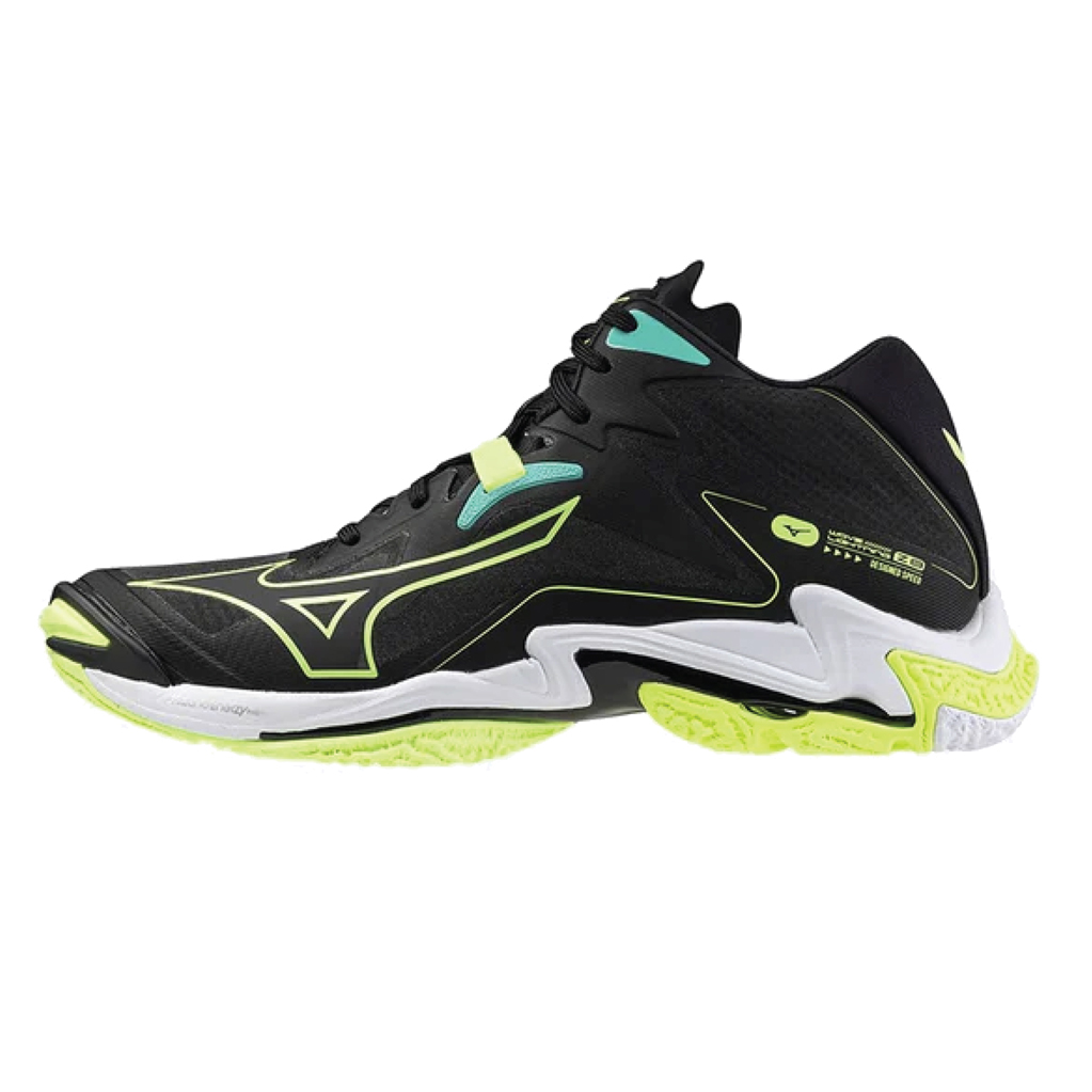 Australian Volleyball Warehouse - Mizuno Lightning Z8 MID - Black / Neo Lime / Atlantis